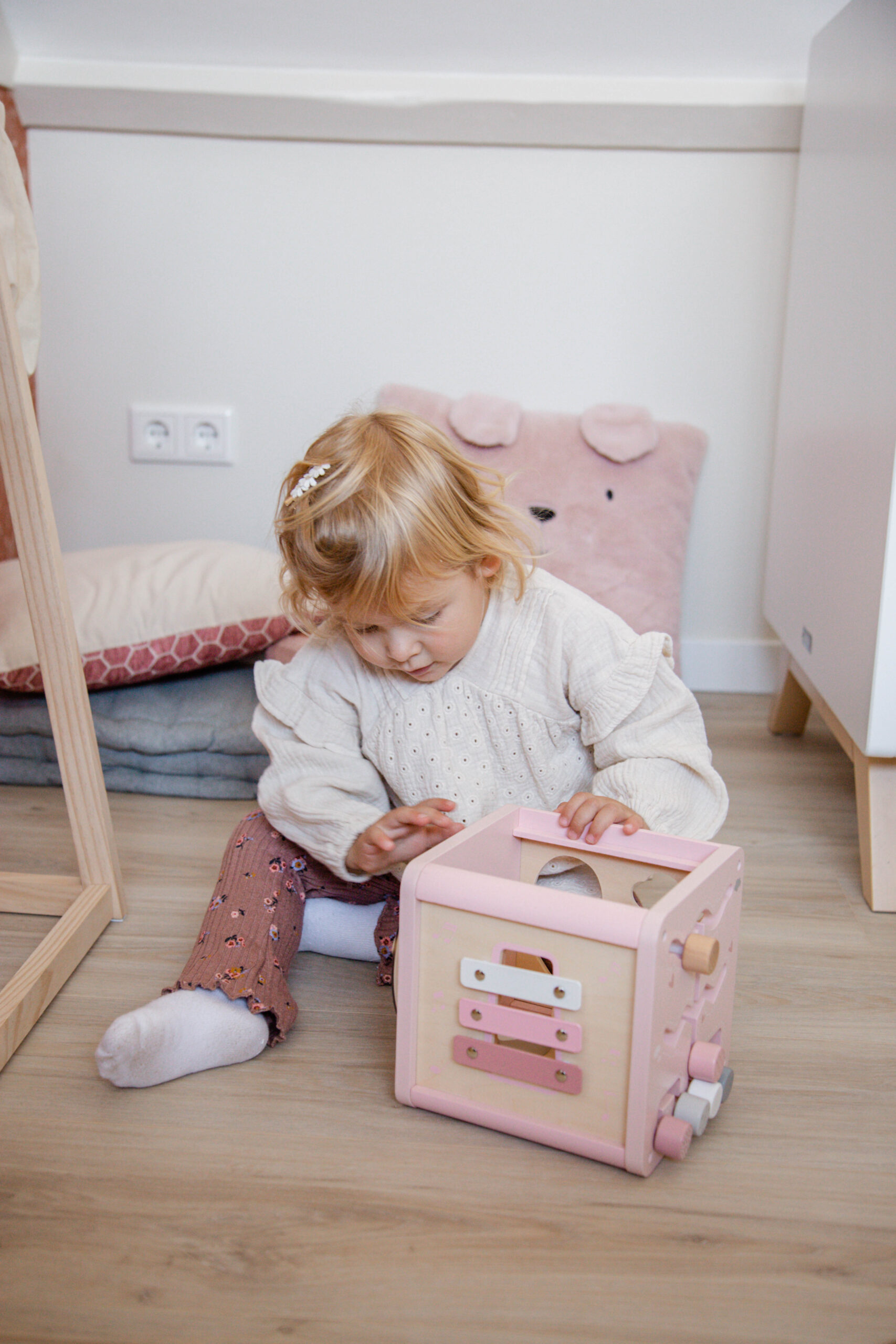 Label Label – Activiteitenkubus – Roos – LiMaGifts