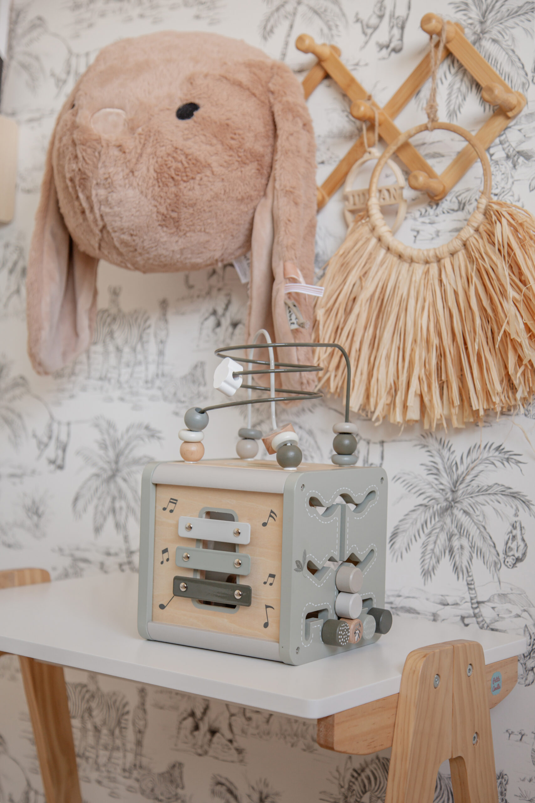 Label Label – Activiteitenkubus – Olive Green – LiMaGifts